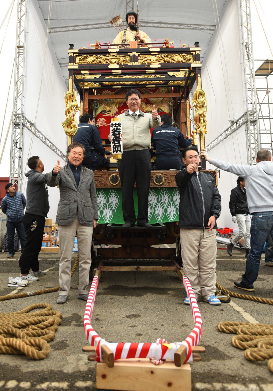 Press Conference of Welcoming the “Century-Old Dashi (parade float ...